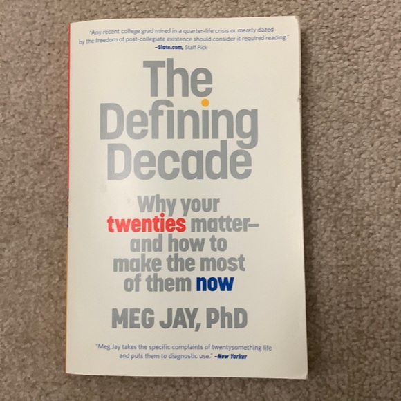 Other | The Defining Decade By Meg Jay Phd Book | Poshmark